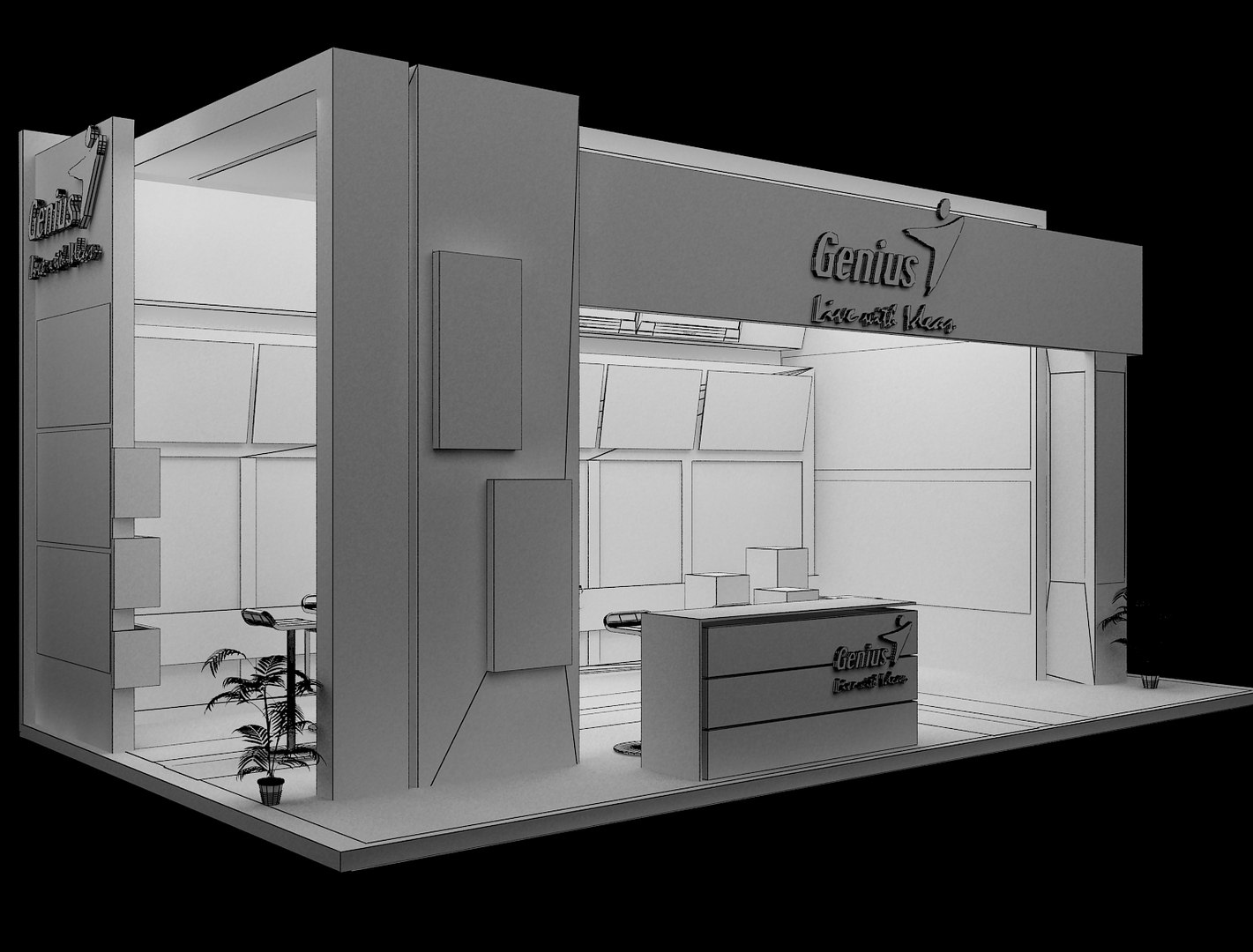 Stand Exhibition Booth Model - TurboSquid 1447416