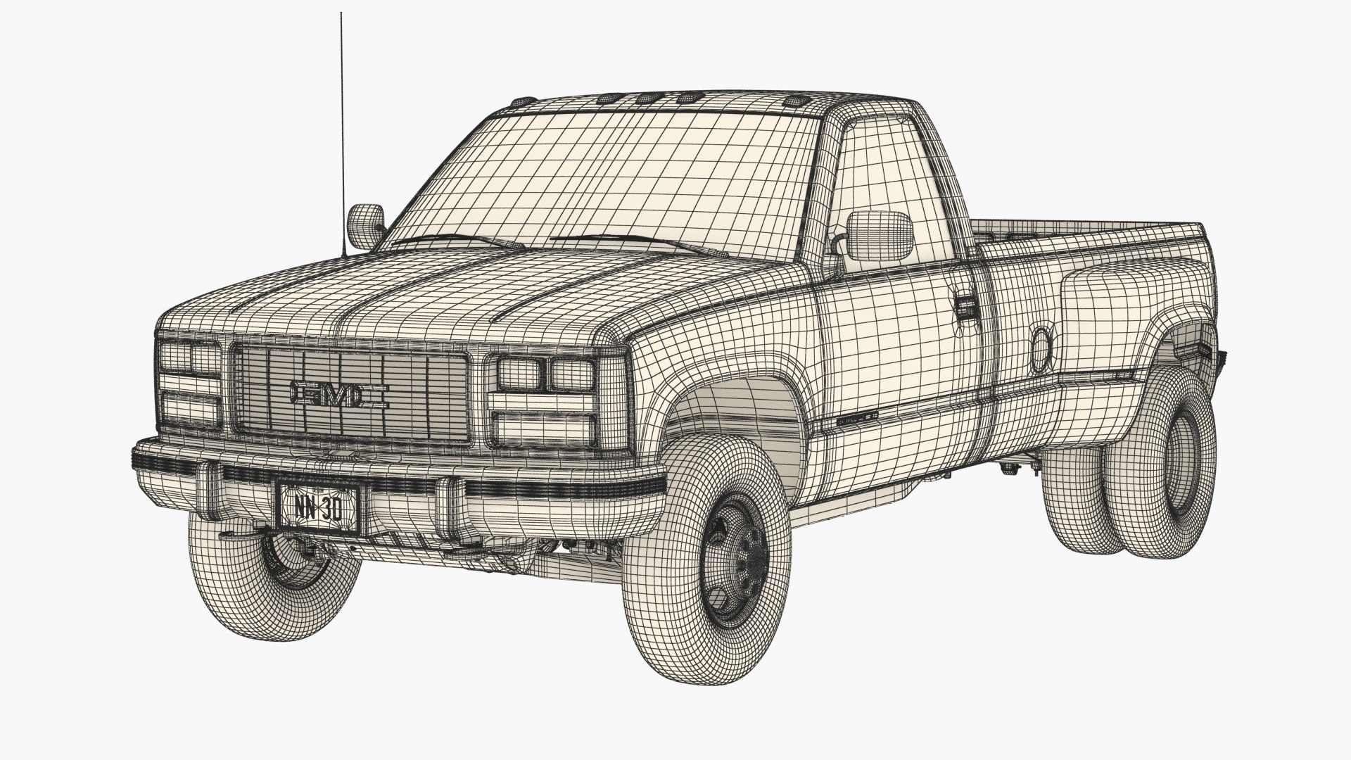 3D model 1988 GMC SIERRA 3500 - TurboSquid 1830733