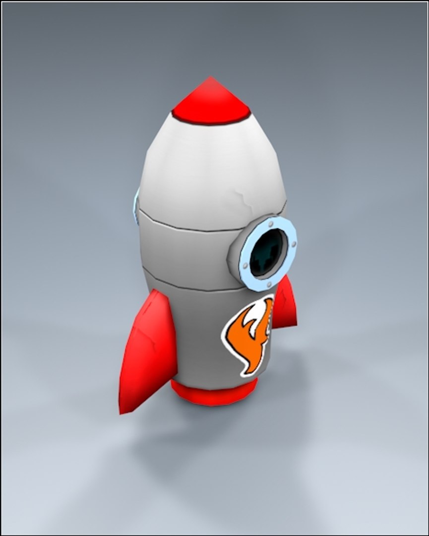 3d Rocket Toy Model