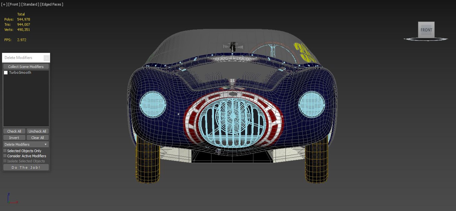 3D Osca Car Navy Blue - TurboSquid 2239475