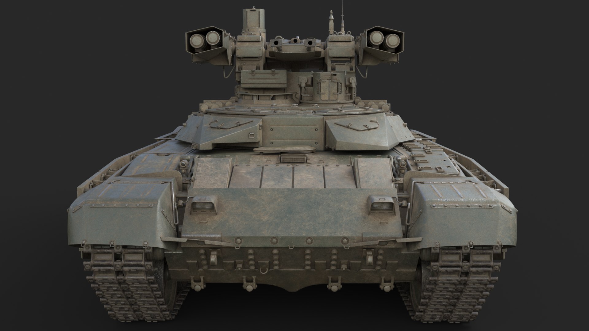 3D Tank Terminator BMP 72 Green Dirty - TurboSquid 2053636