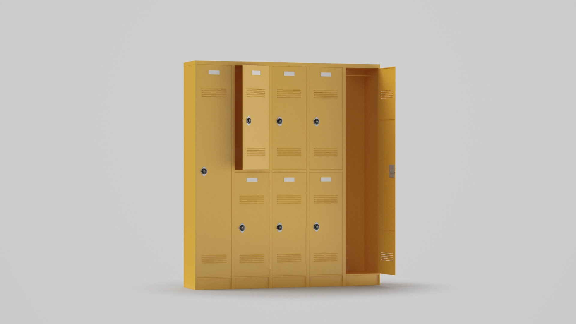 Lockers 02 Model - TurboSquid 1794437