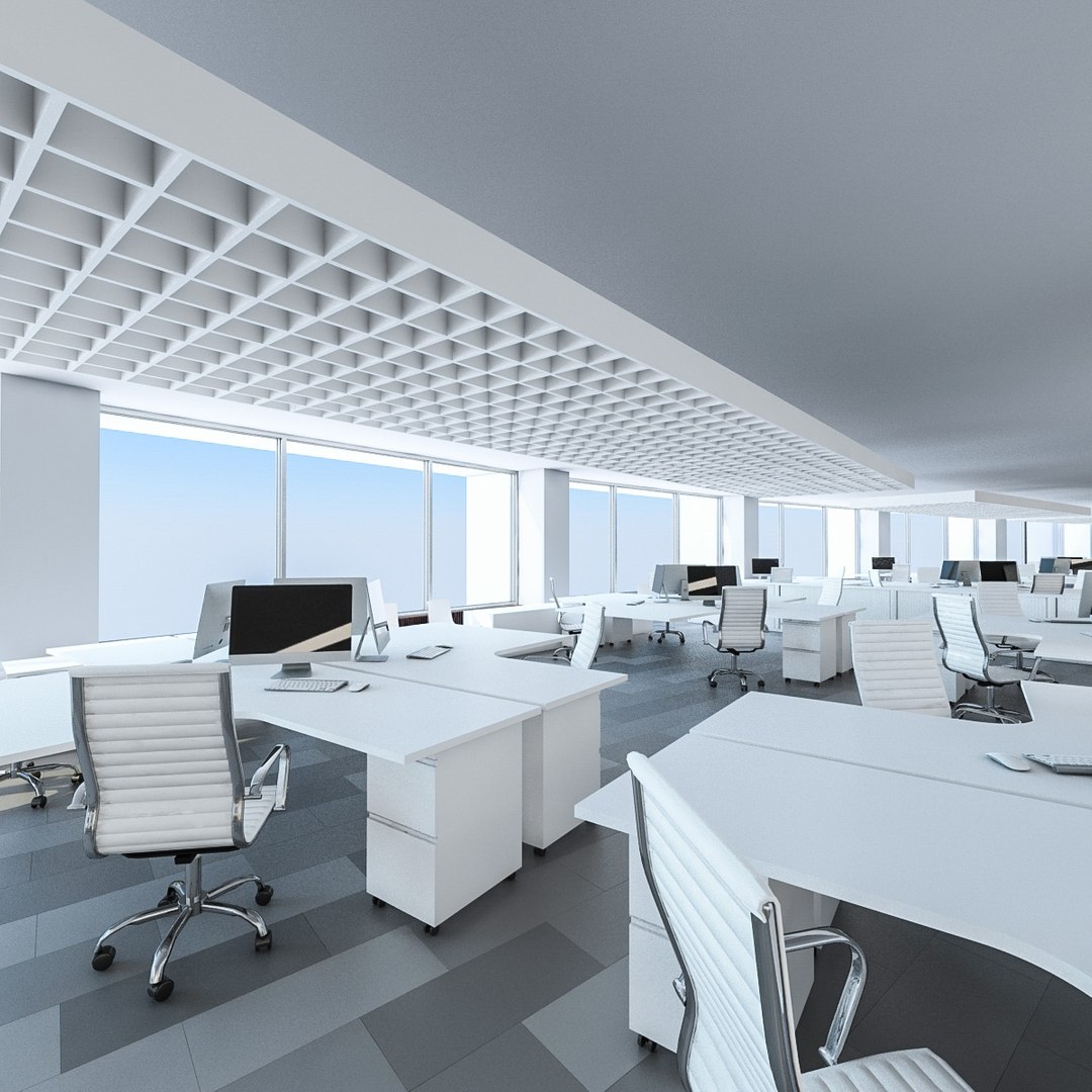 3D Office Interior 02 model - TurboSquid 1751383