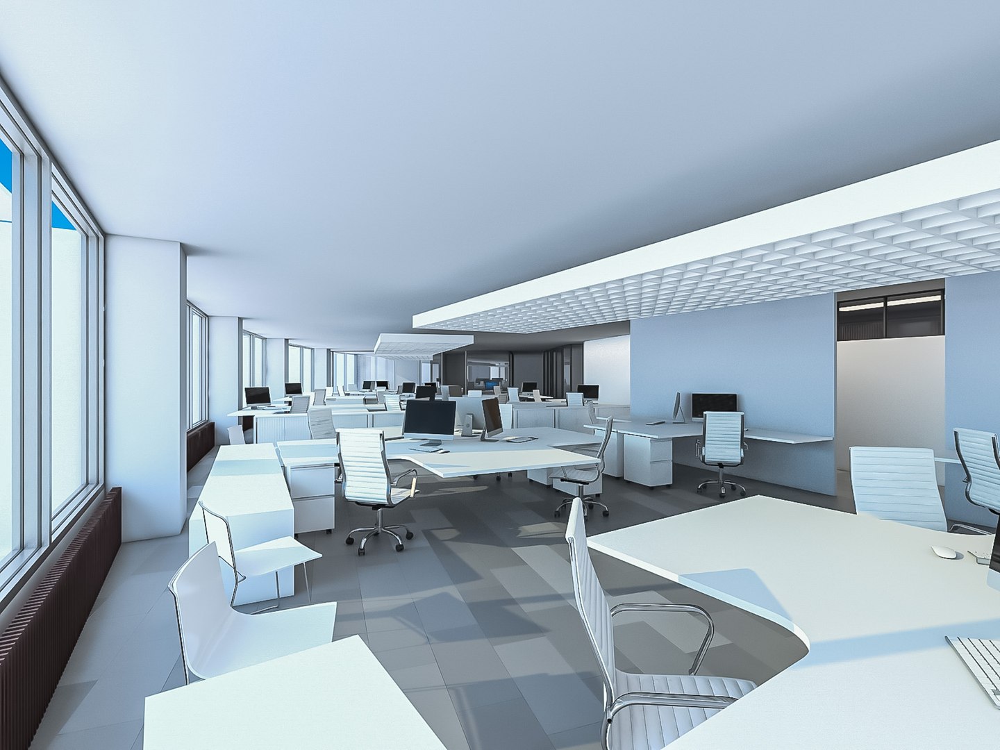 3D Office Interior 02 model - TurboSquid 1751383