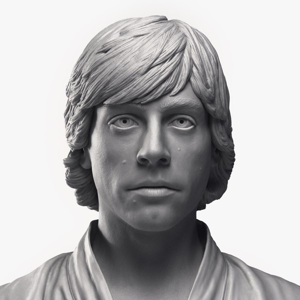 Mark Hamill as Luke Skywalker Bust3Dモデル - TurboSquid 2083029