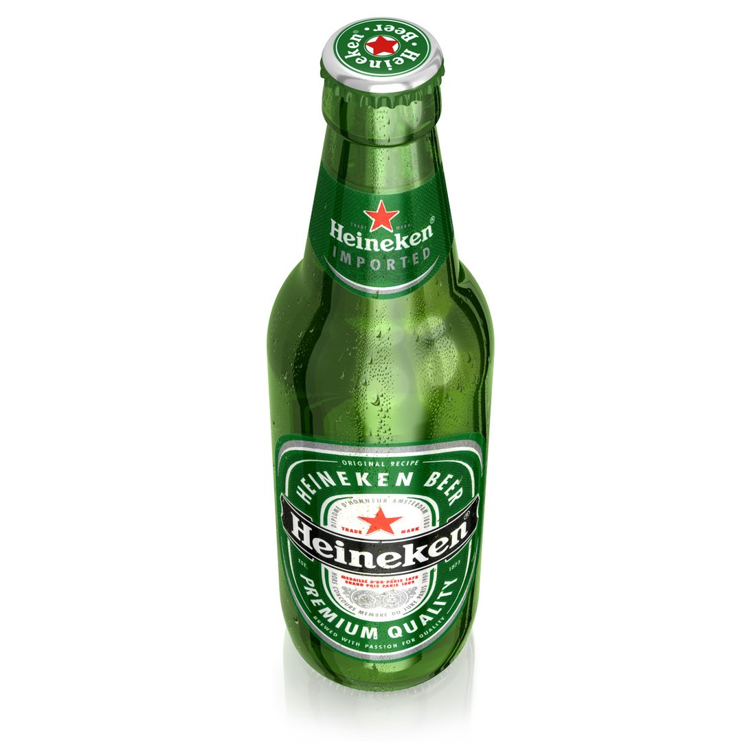 Heineken Beer Bottle 3d Model