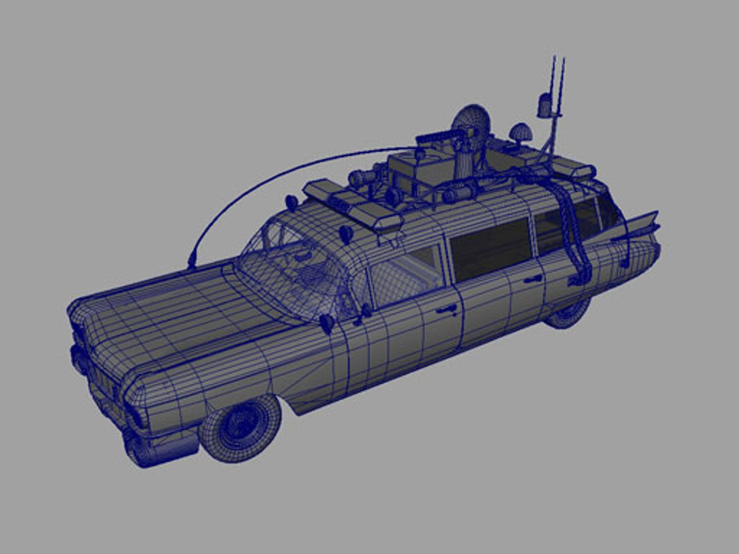 3d Ghostbusters Ecto 1 Model