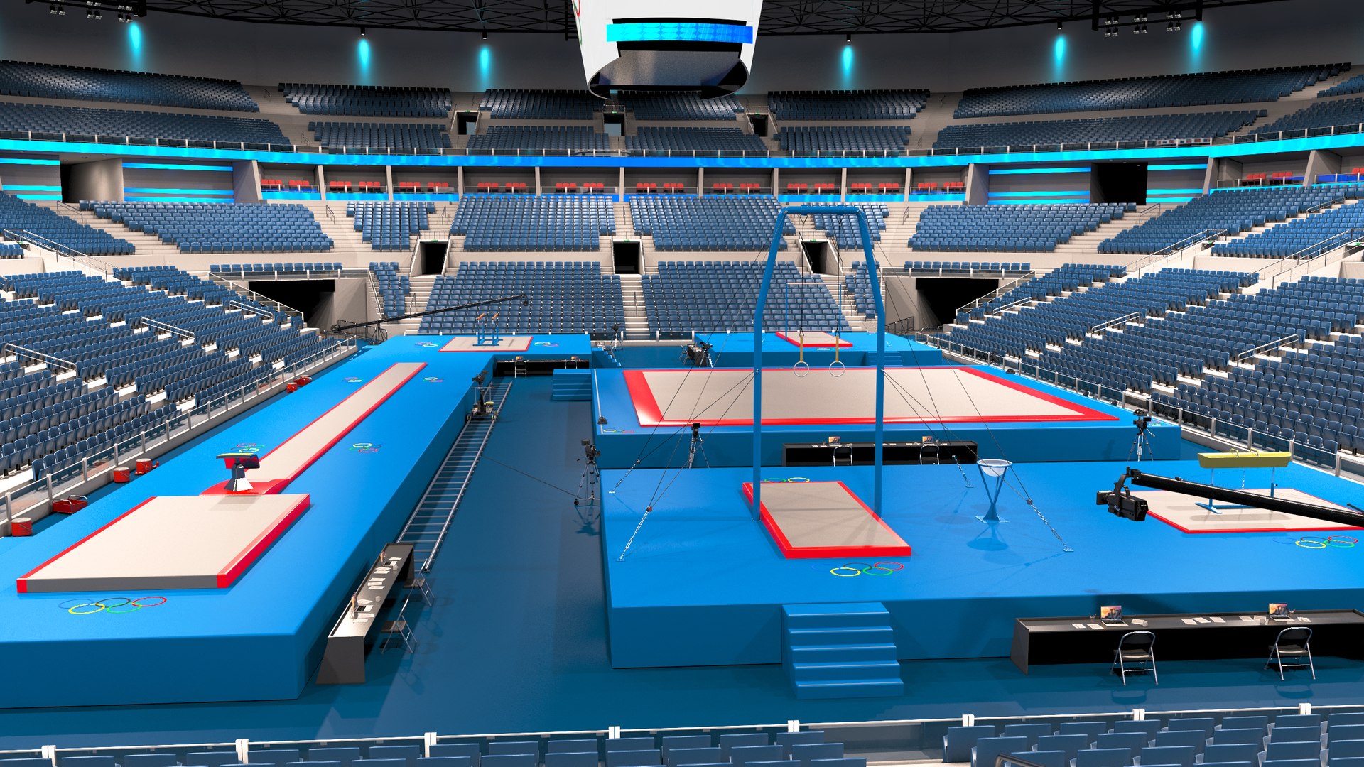Gymnastics Arena 3D Model - TurboSquid 1898739