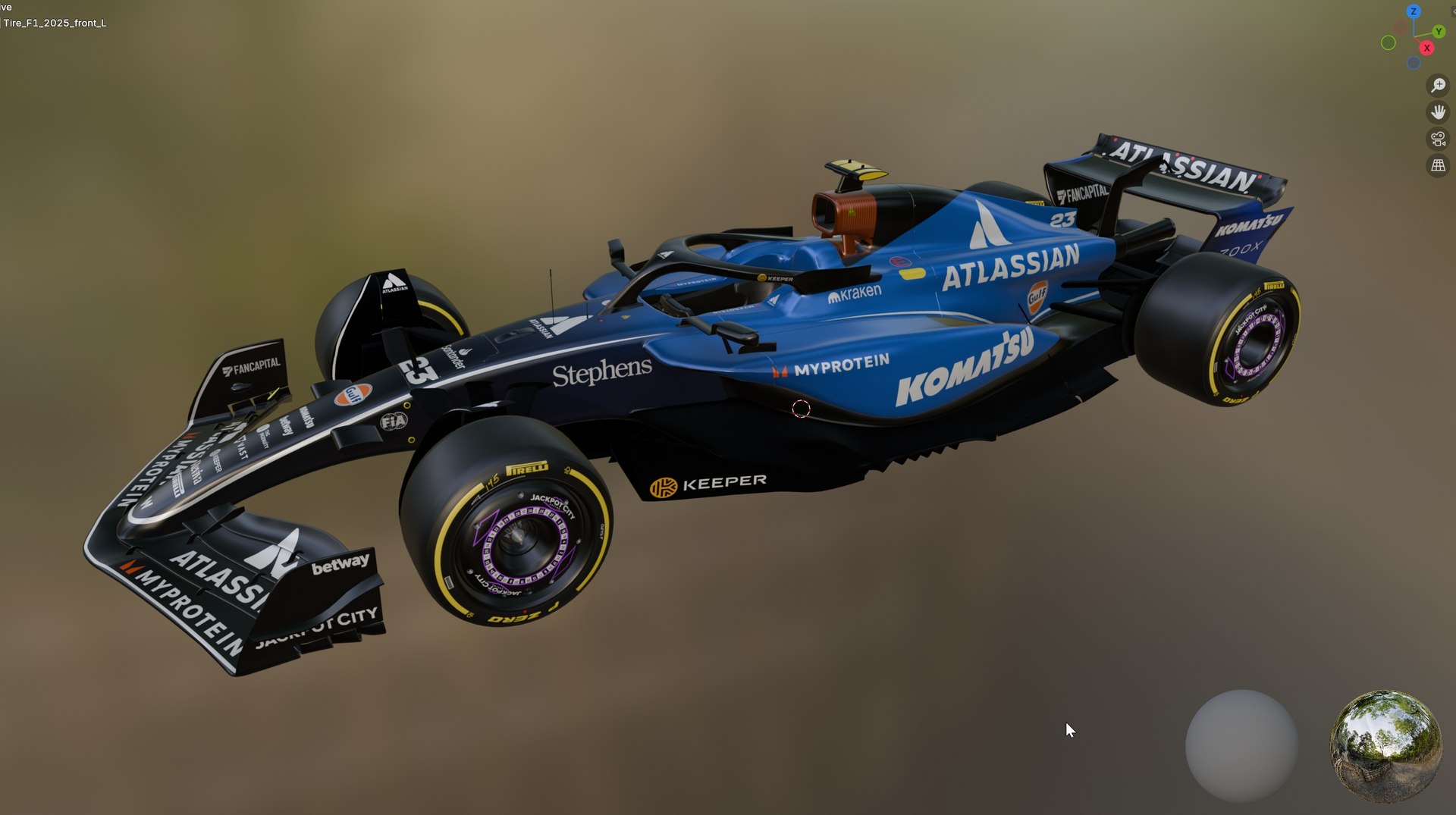 F1 Williams FW47 2025 3D Model - TurboSquid 2378750