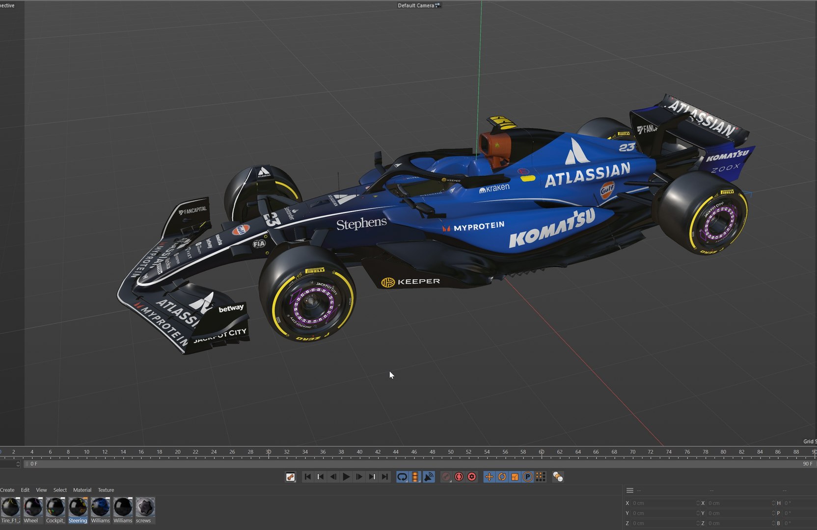 F1 Williams FW47 2025 3D Model - TurboSquid 2378750