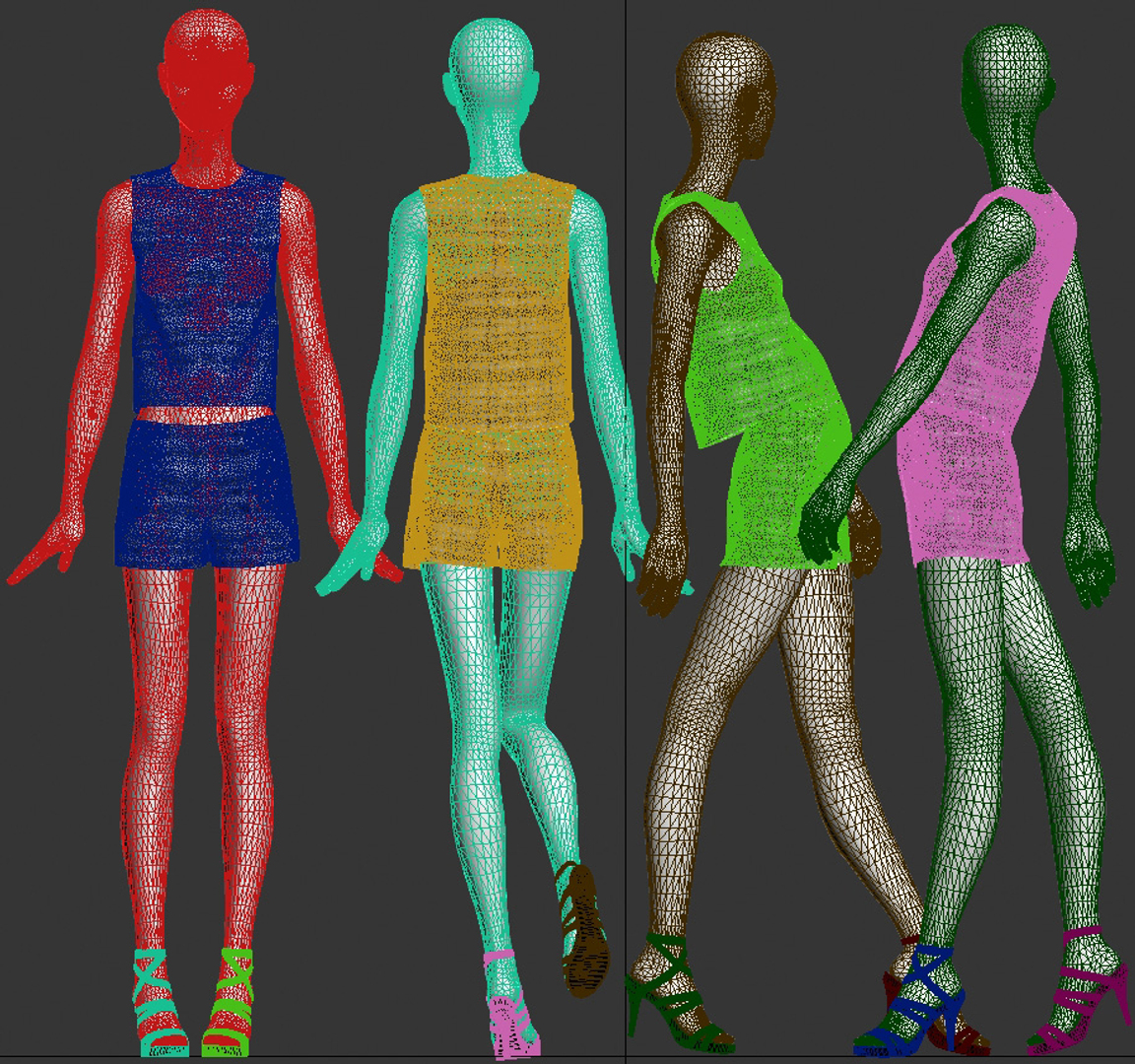 3ds max woman mannequin