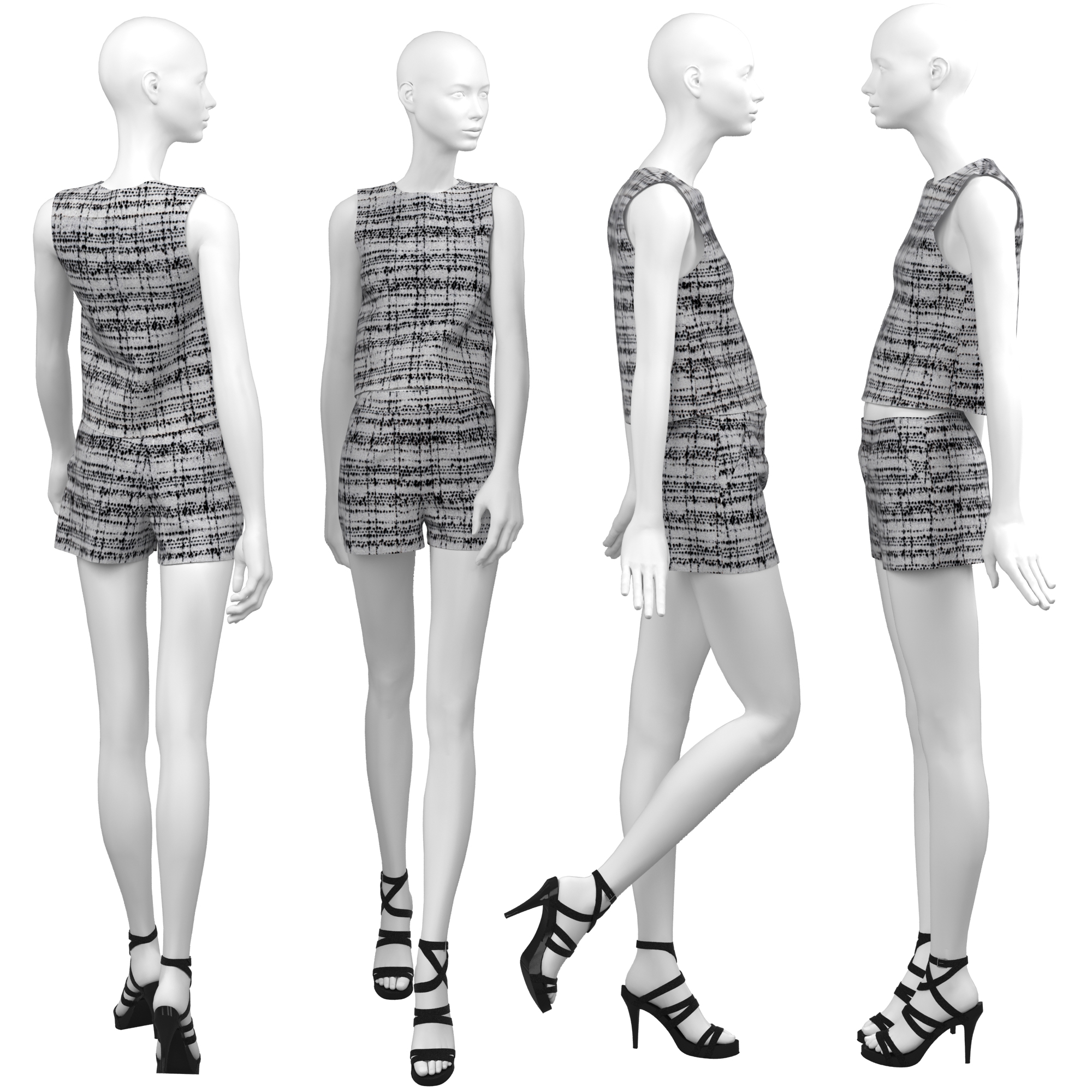 3ds max woman mannequin
