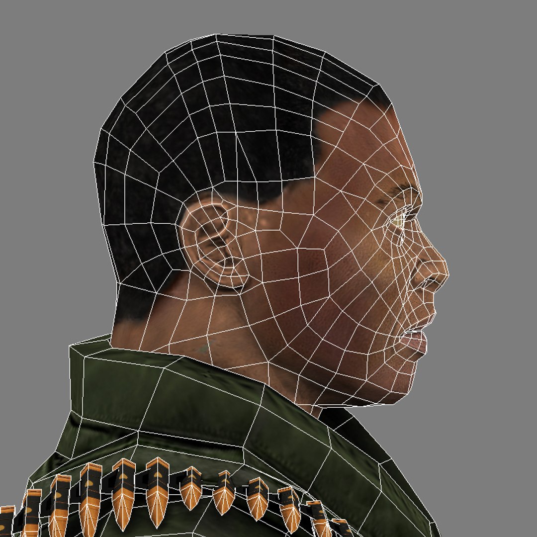 3d machine gunner t-pose