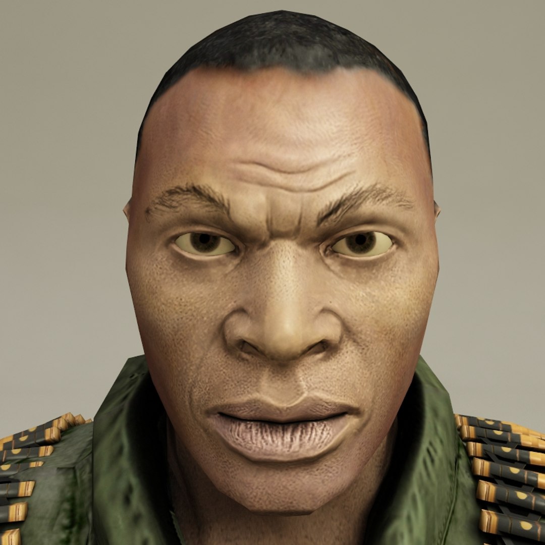 3d machine gunner t-pose