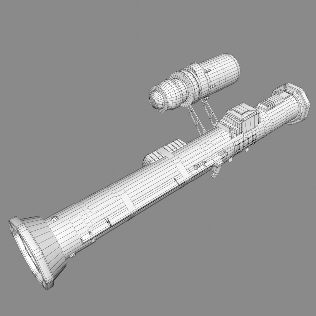 3d Model Authentic Military Rocket Launcher