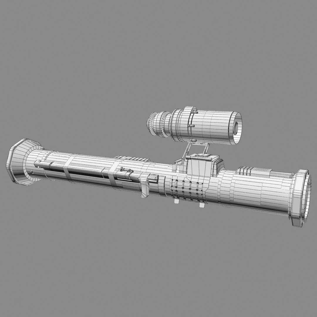 3d Model Authentic Military Rocket Launcher