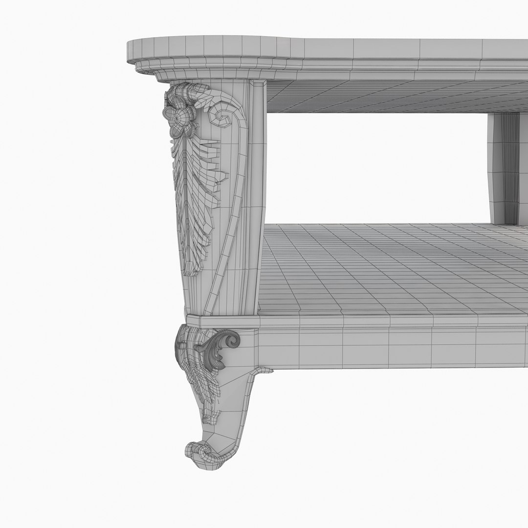 Signorini Coco Rectangular Coffe Table 3d Model