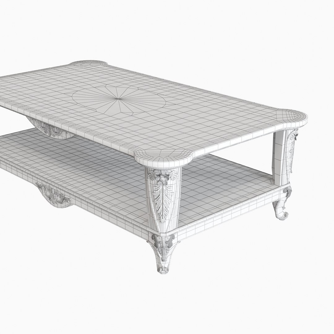 Signorini Coco Rectangular Coffe Table 3d Model