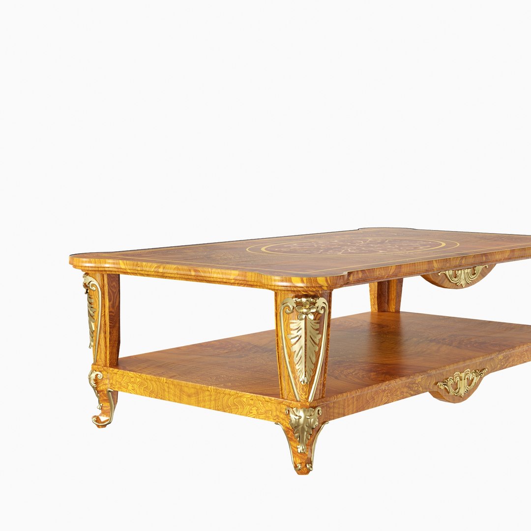 Signorini Coco Rectangular Coffe Table 3d Model