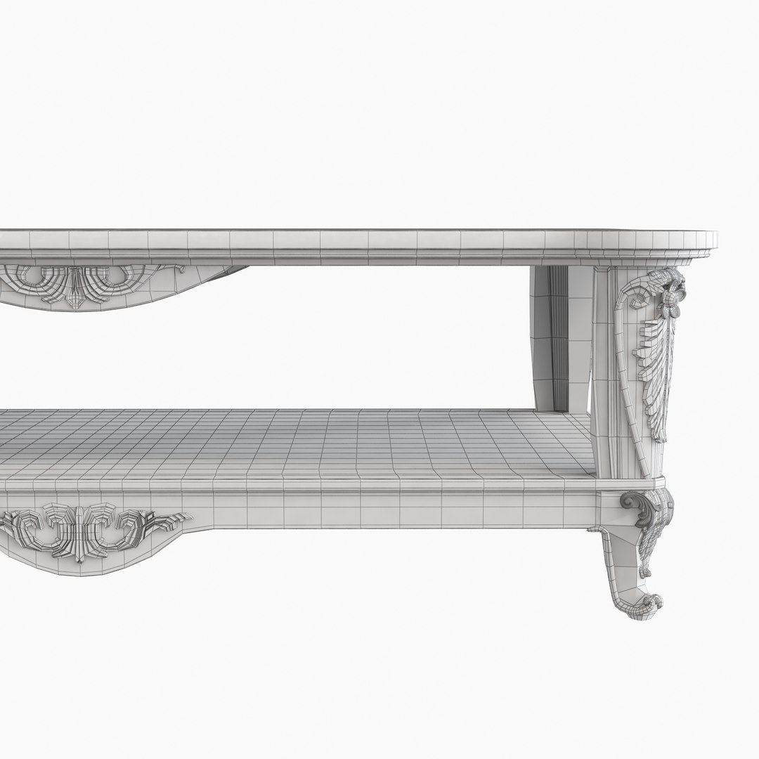 Signorini Coco Rectangular Coffe Table 3d Model