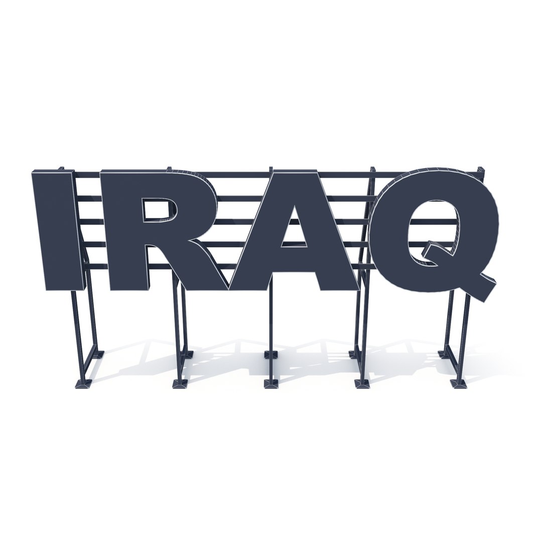 Country Sign Iraq 3D Model - TurboSquid 1804919