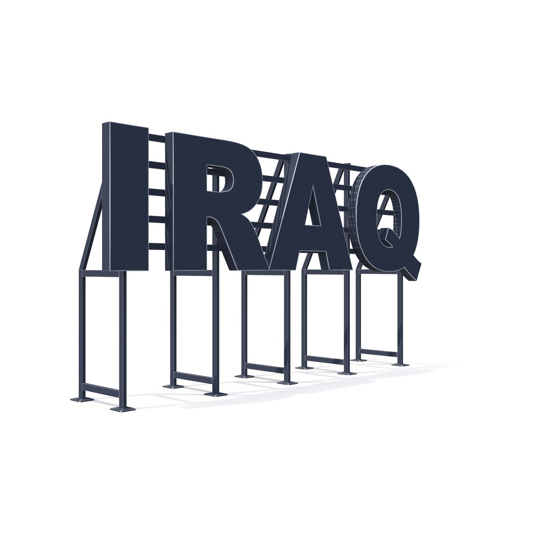 Country Sign Iraq 3D Model - TurboSquid 1804919