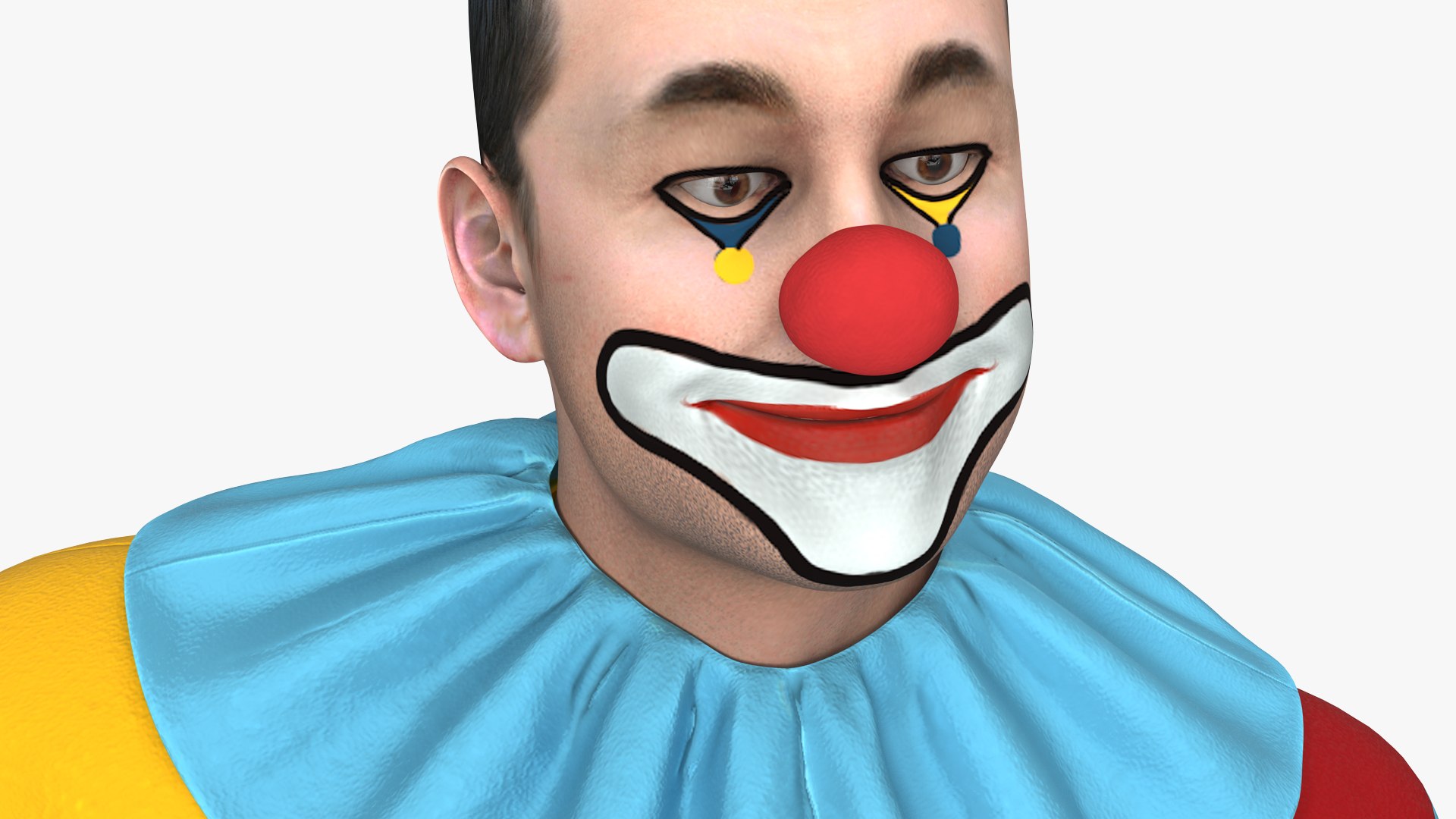 Circus Clown Standing Pose 3D Model - TurboSquid 1587821