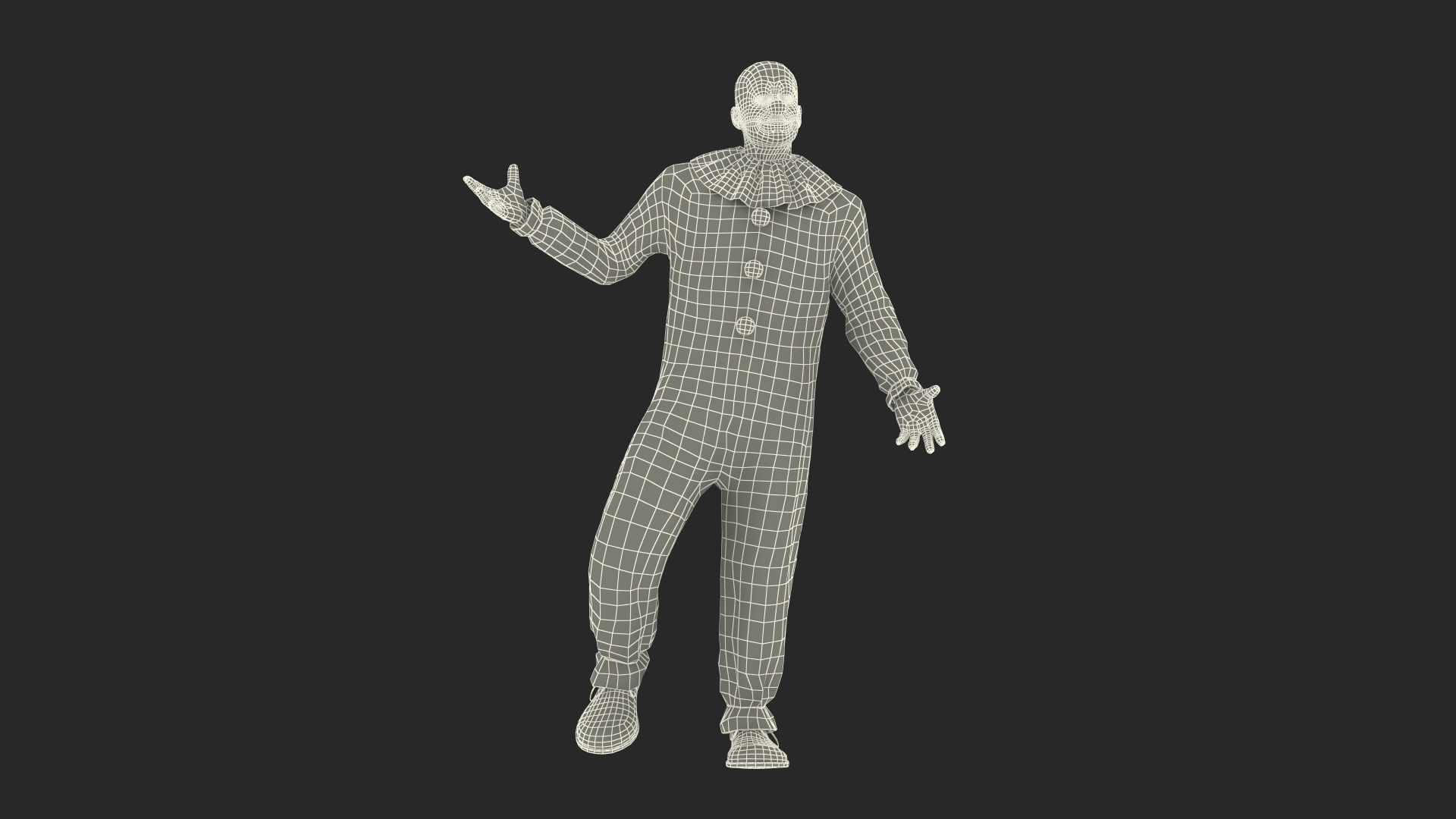 Circus Clown Standing Pose 3D Model - TurboSquid 1587821