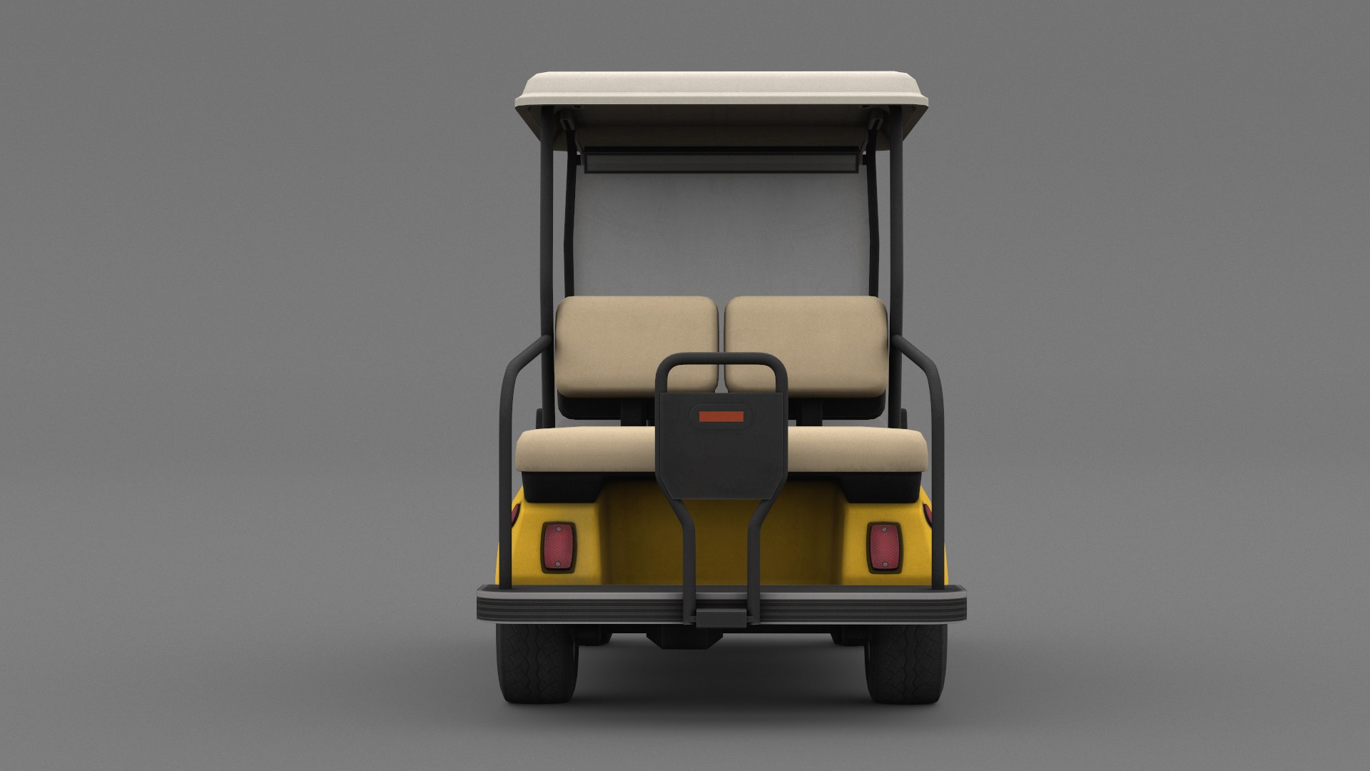 3D Yellow ClubCar - TurboSquid 1756011