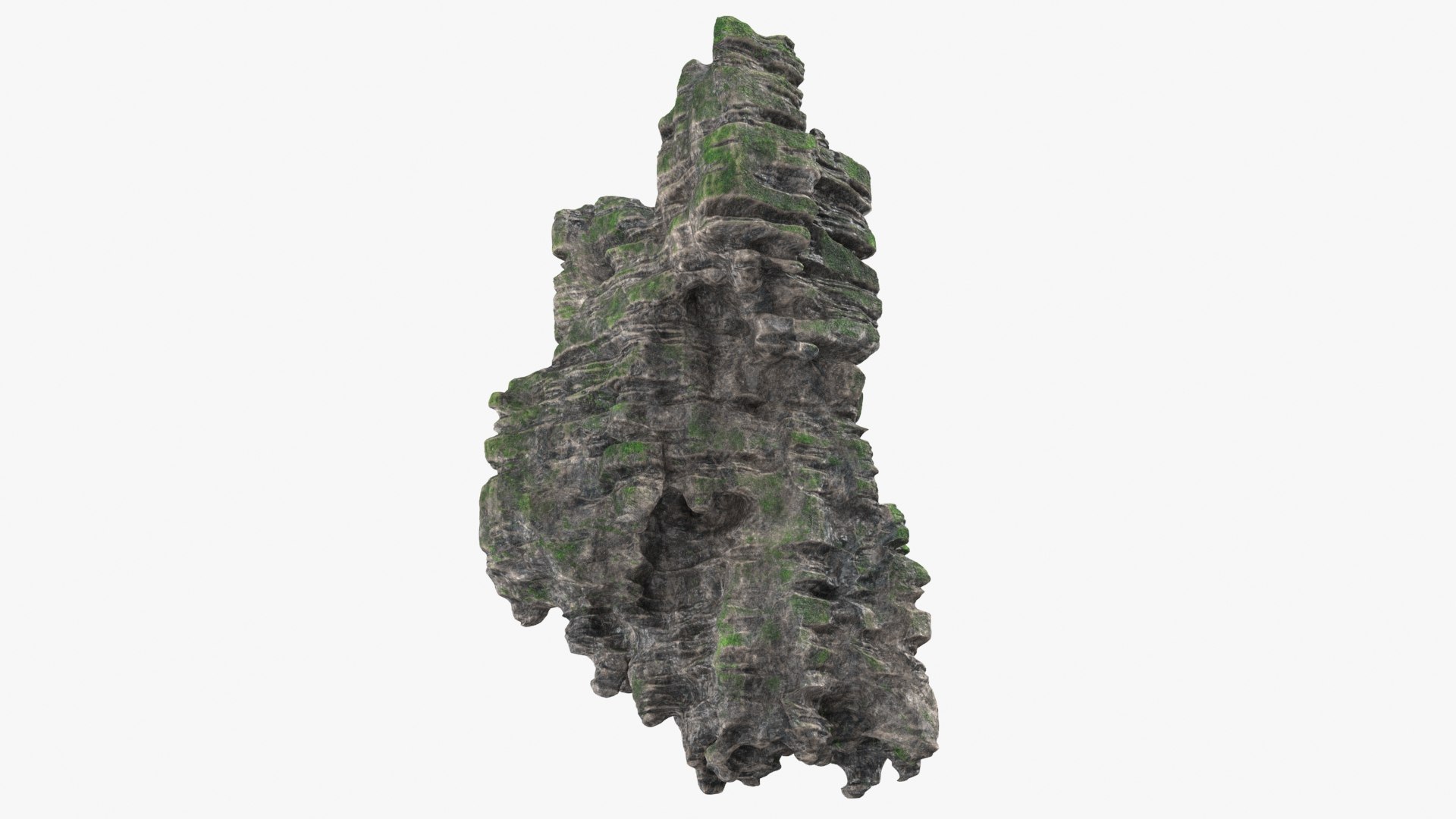 3D Rock Cliff Shape 2 Model - TurboSquid 2154342