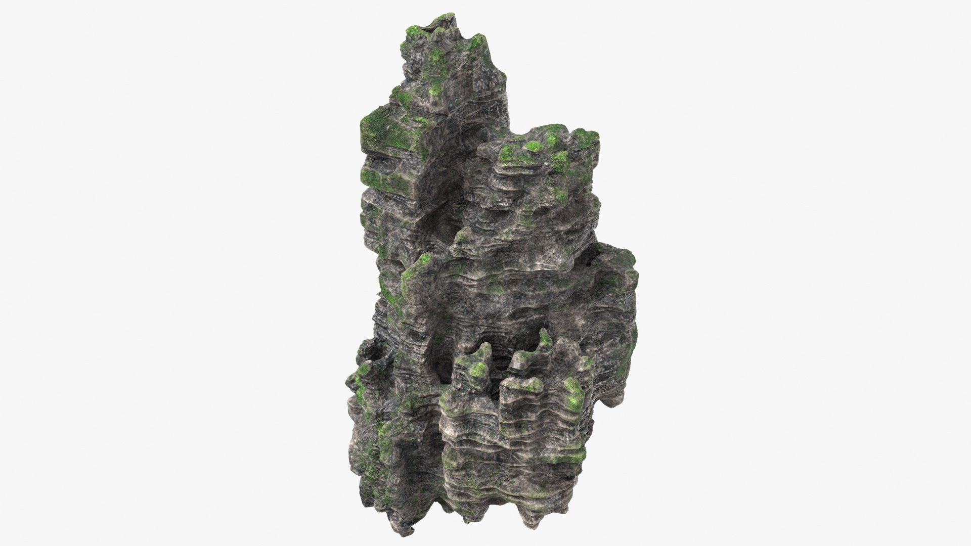 3D Rock Cliff Shape 2 Model - TurboSquid 2154342