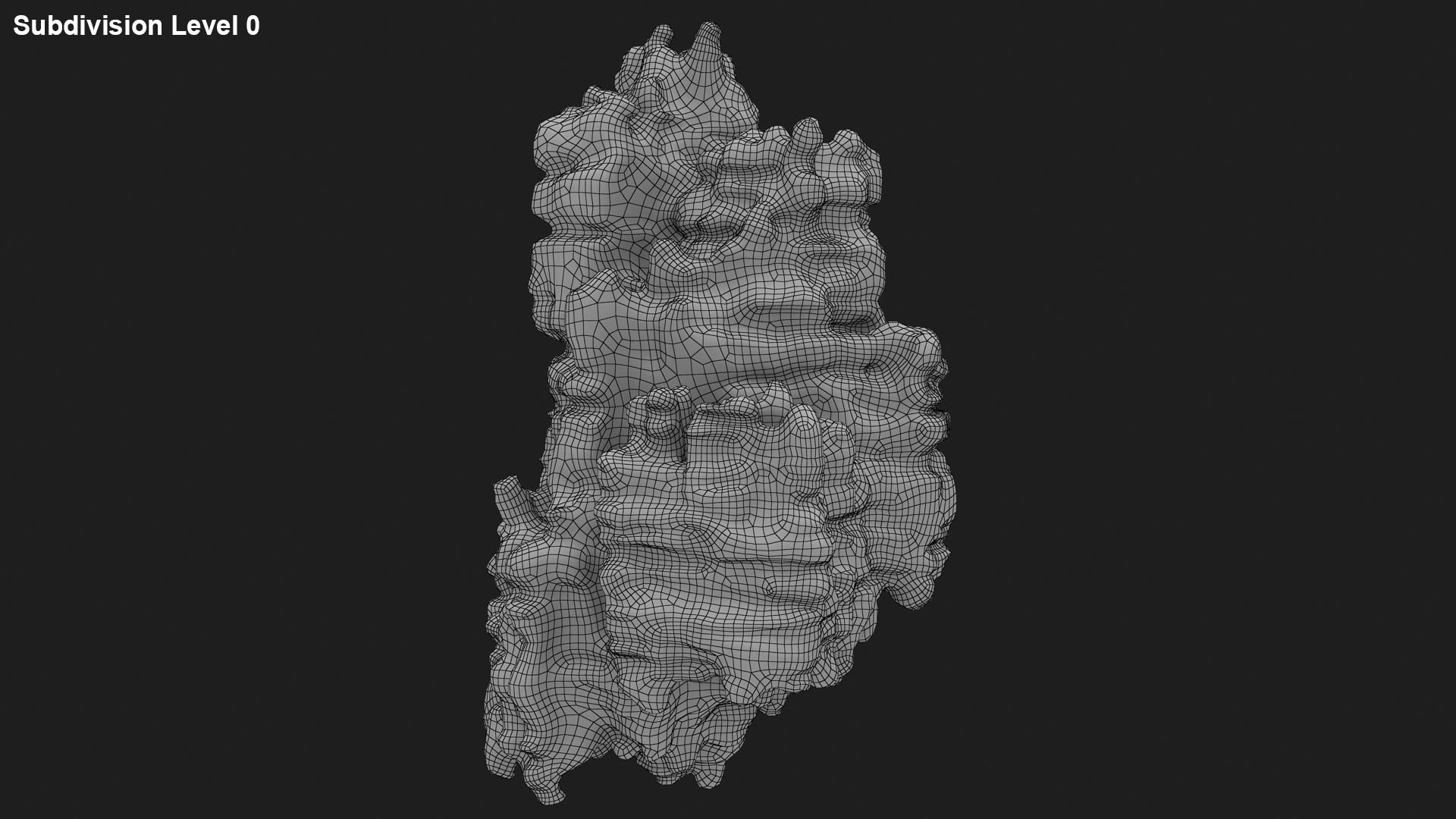 3D Rock Cliff Shape 2 Model - TurboSquid 2154342