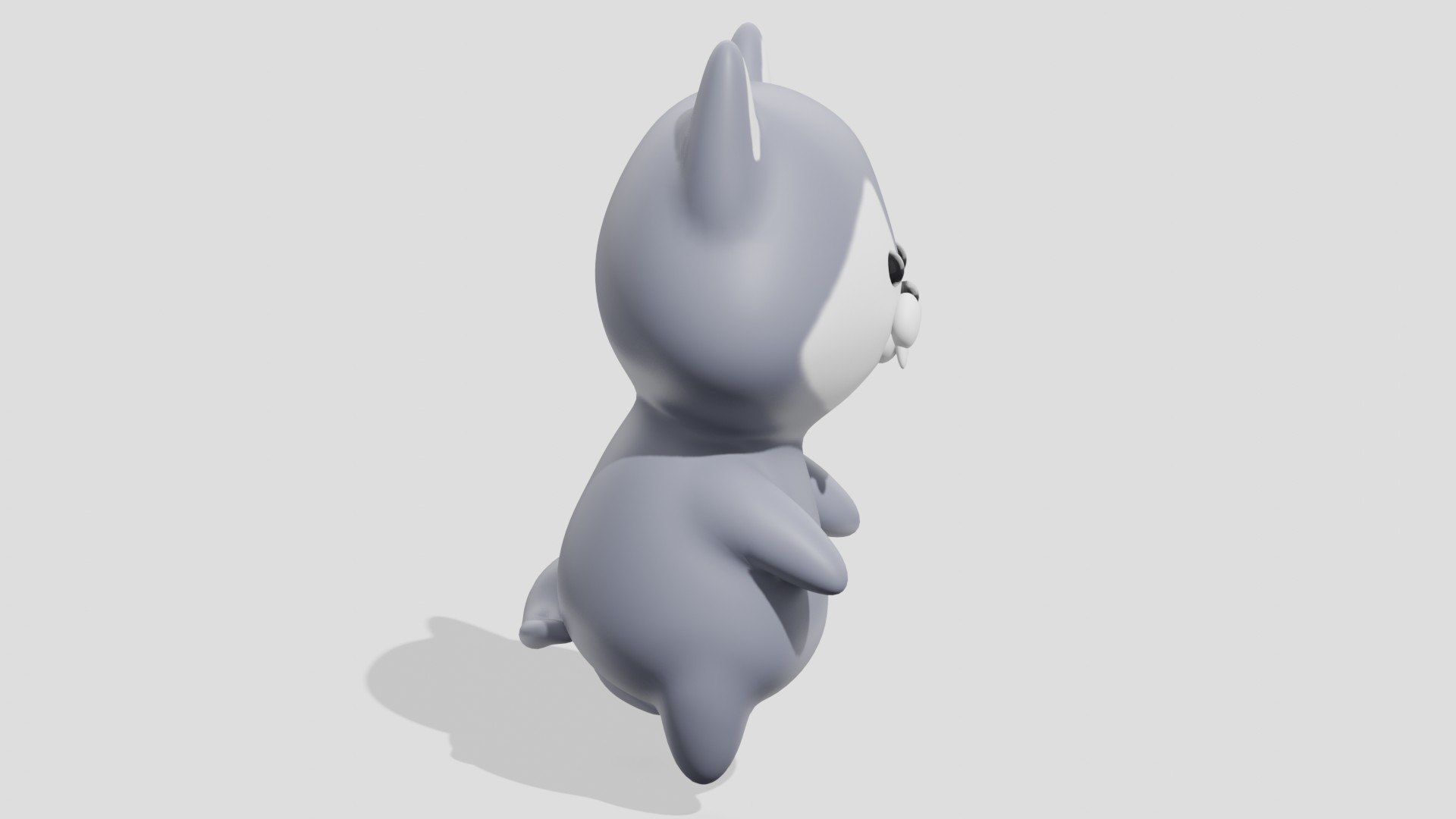 Cute Little Gray Wolf 3D Model - TurboSquid 2094951