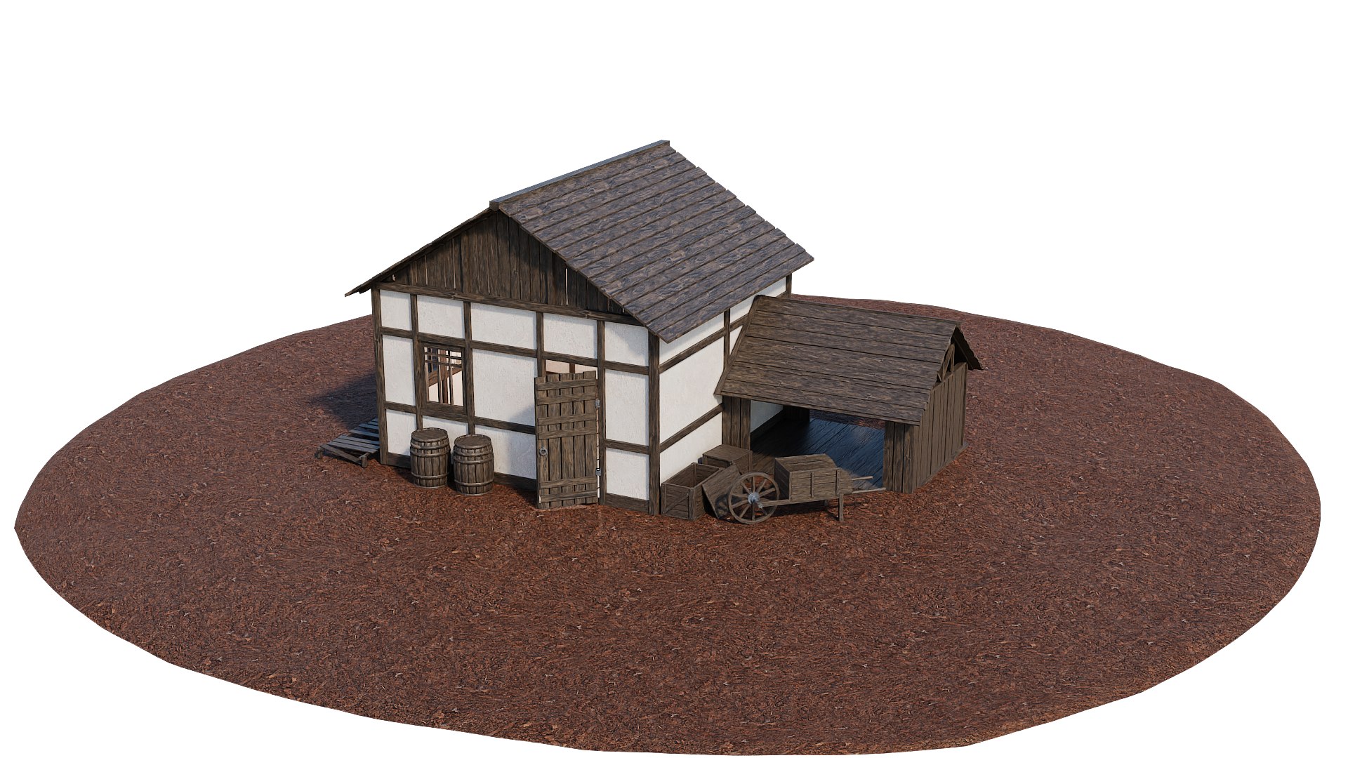 Medieval Village Asset 13- 4K Textures Game Ready model - TurboSquid ...