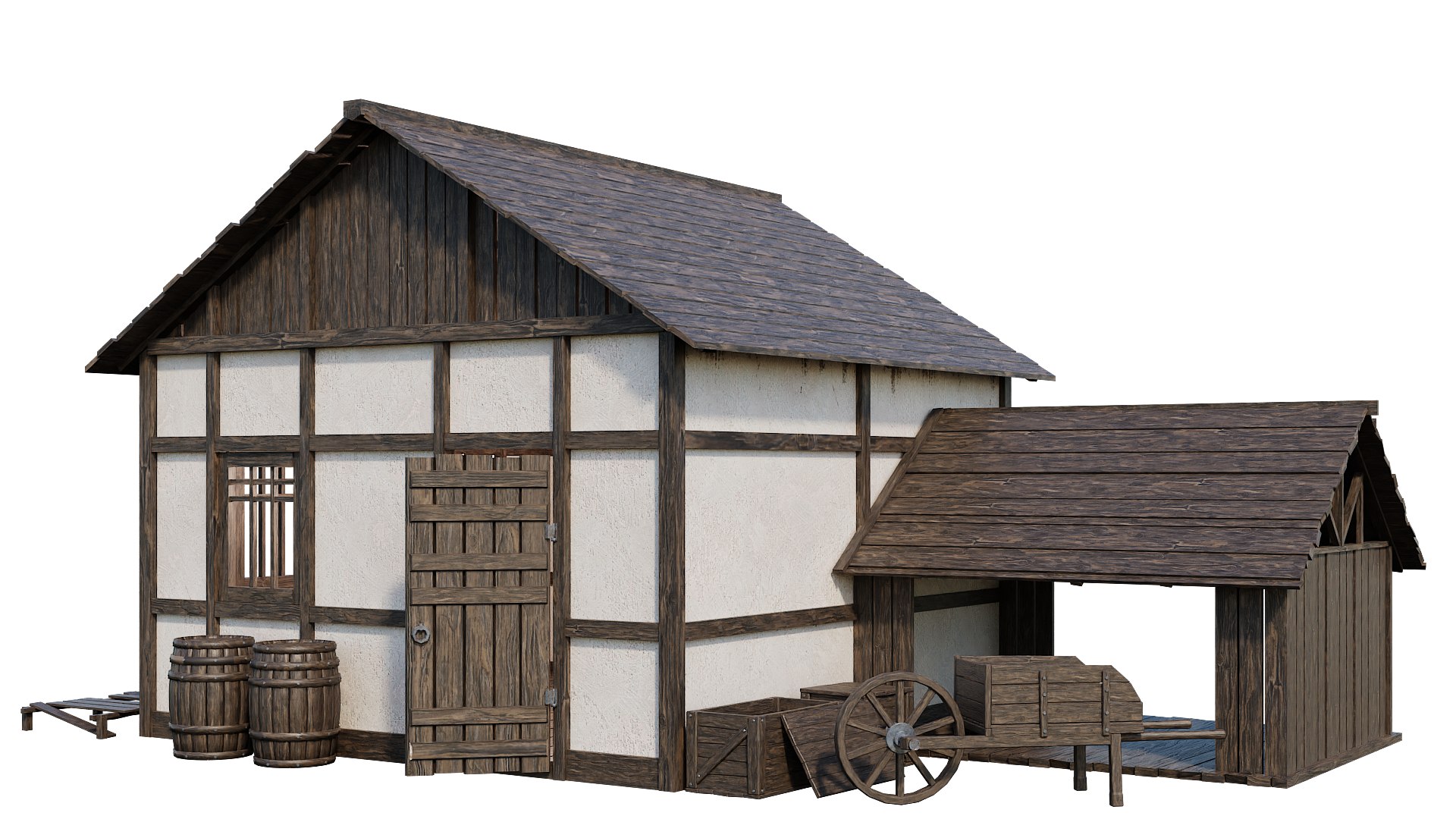Medieval Village Asset 13- 4K Textures Game Ready model - TurboSquid ...