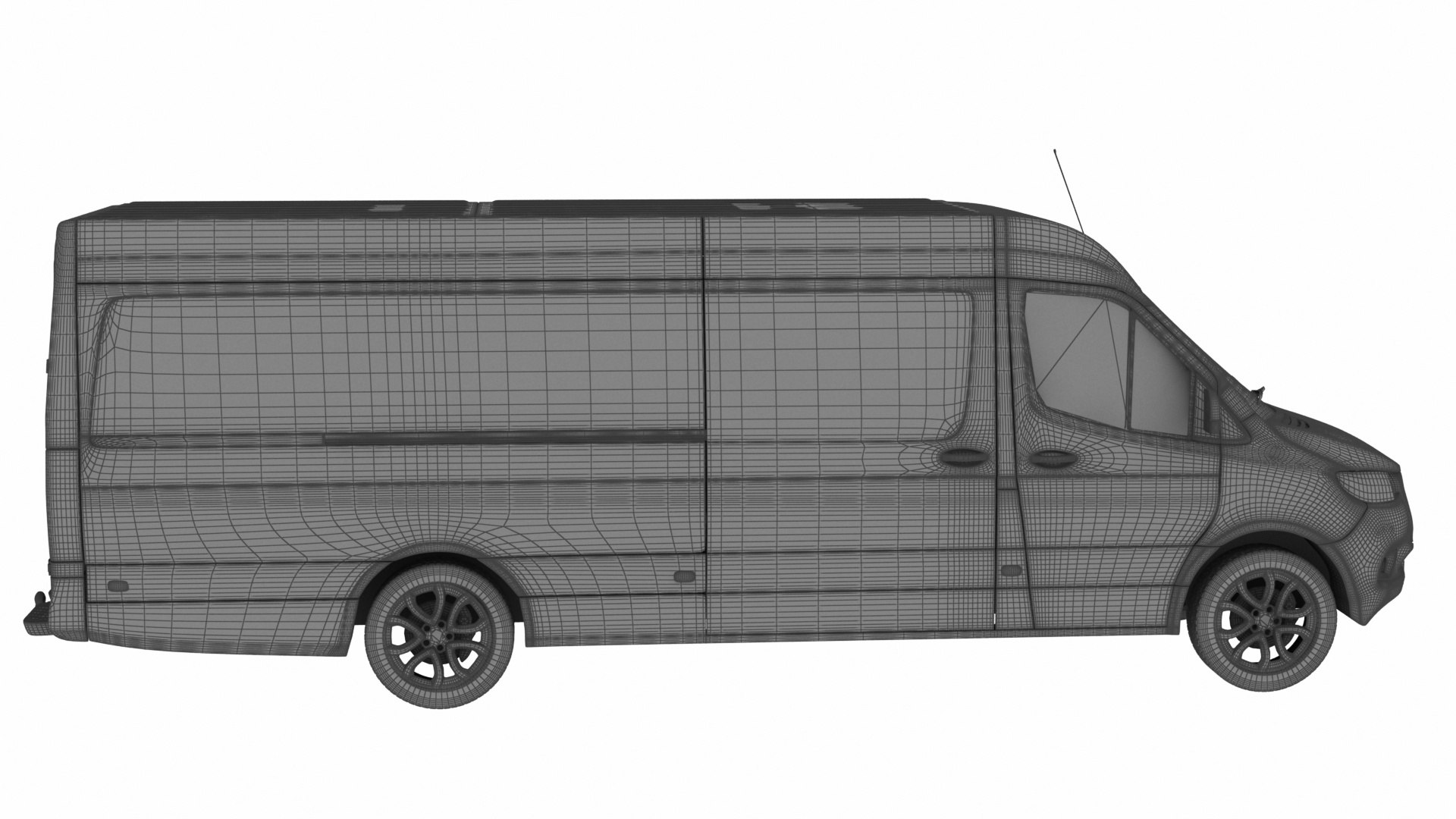 3D Realistic Mercedes Sprinter - TurboSquid 1614256