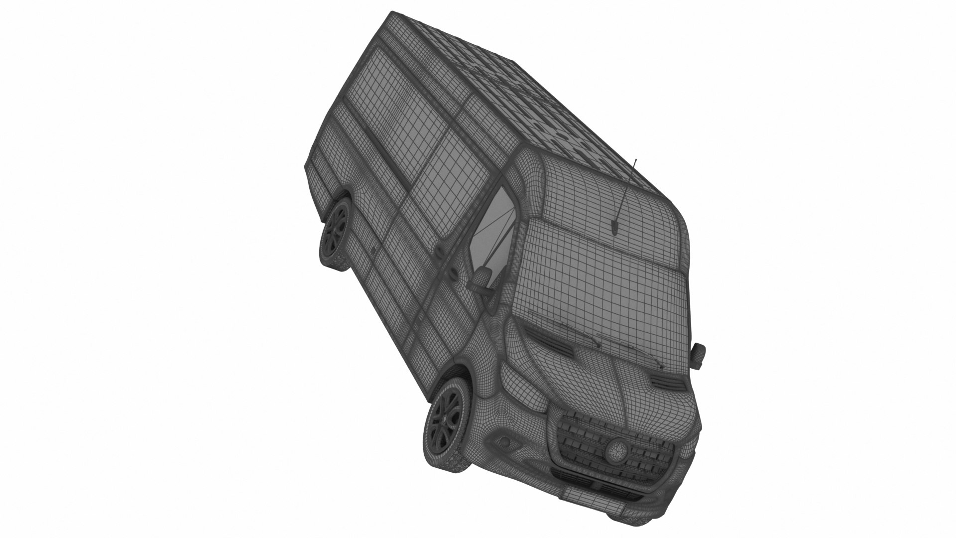 3D Realistic Mercedes Sprinter - TurboSquid 1614256