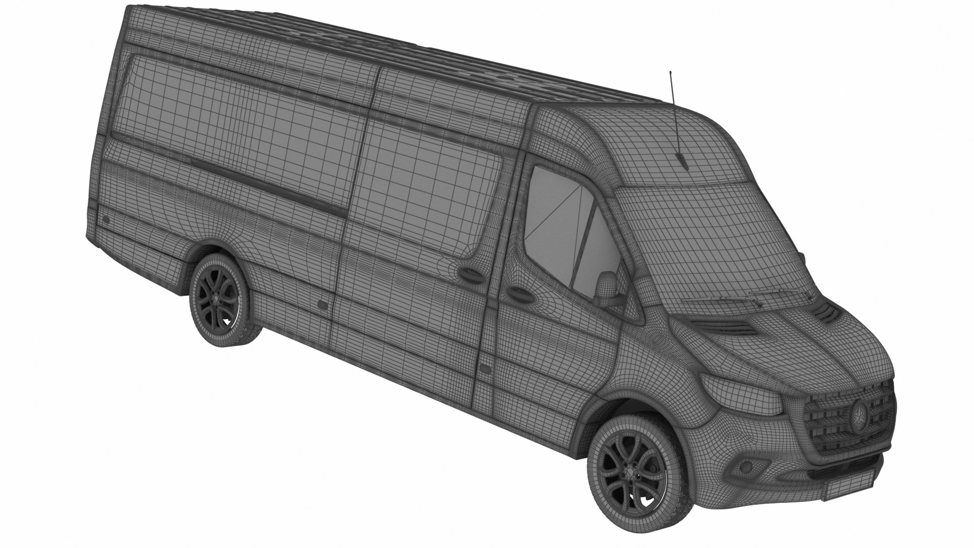 3D Realistic Mercedes Sprinter - TurboSquid 1614256
