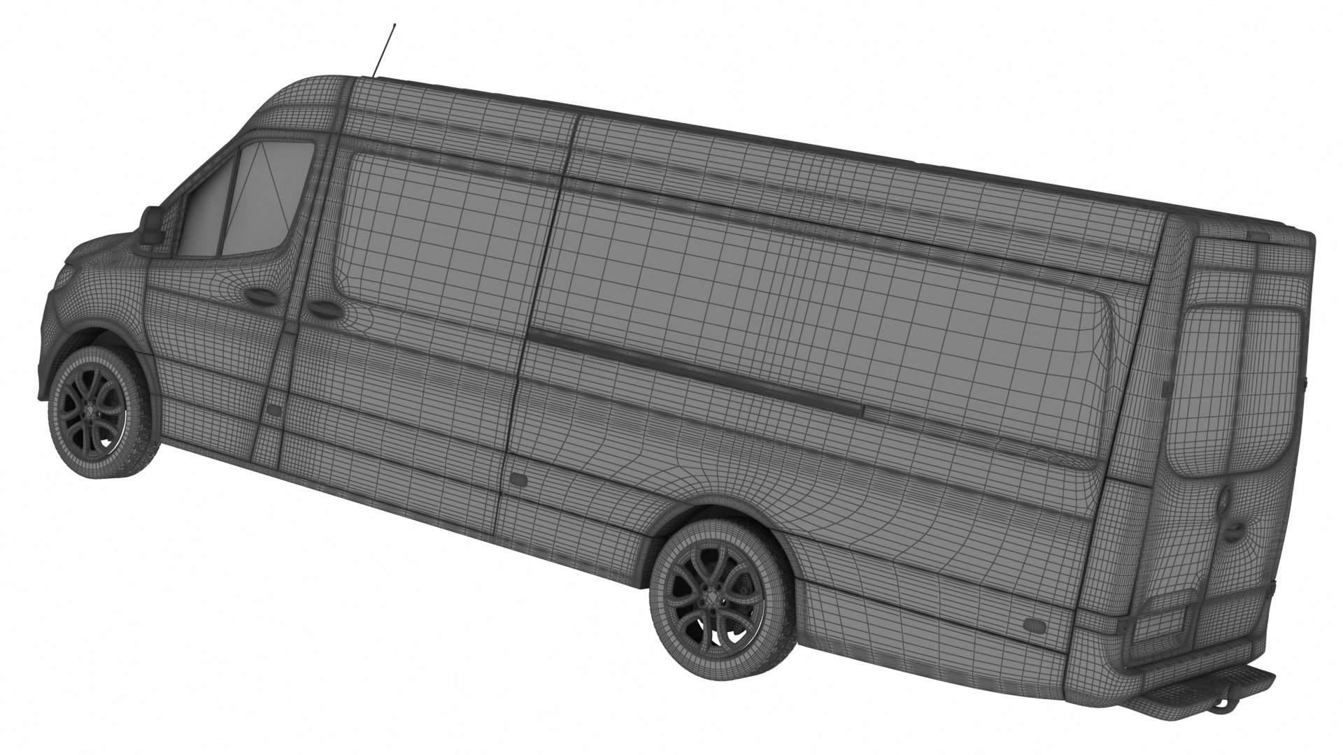 3D Realistic Mercedes Sprinter - TurboSquid 1614256