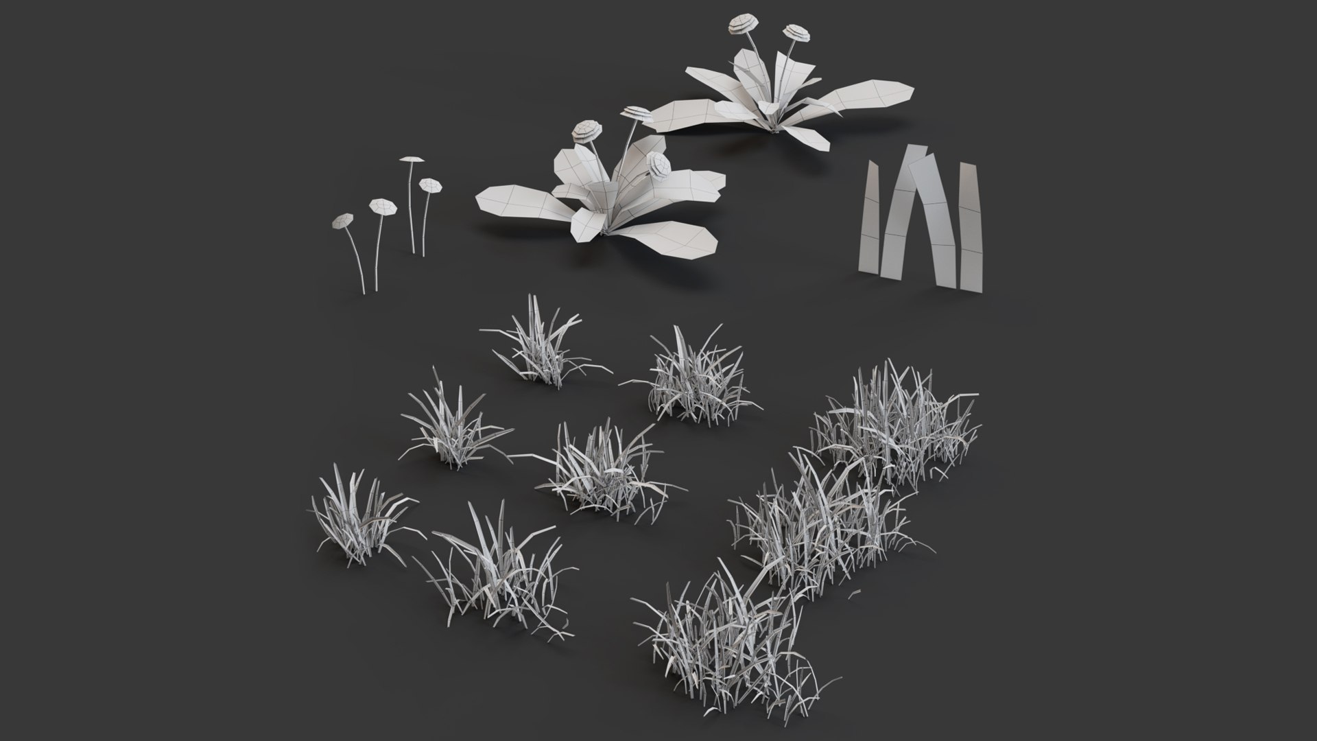 3D Grass For Mountainous Terrain - TurboSquid 2180814