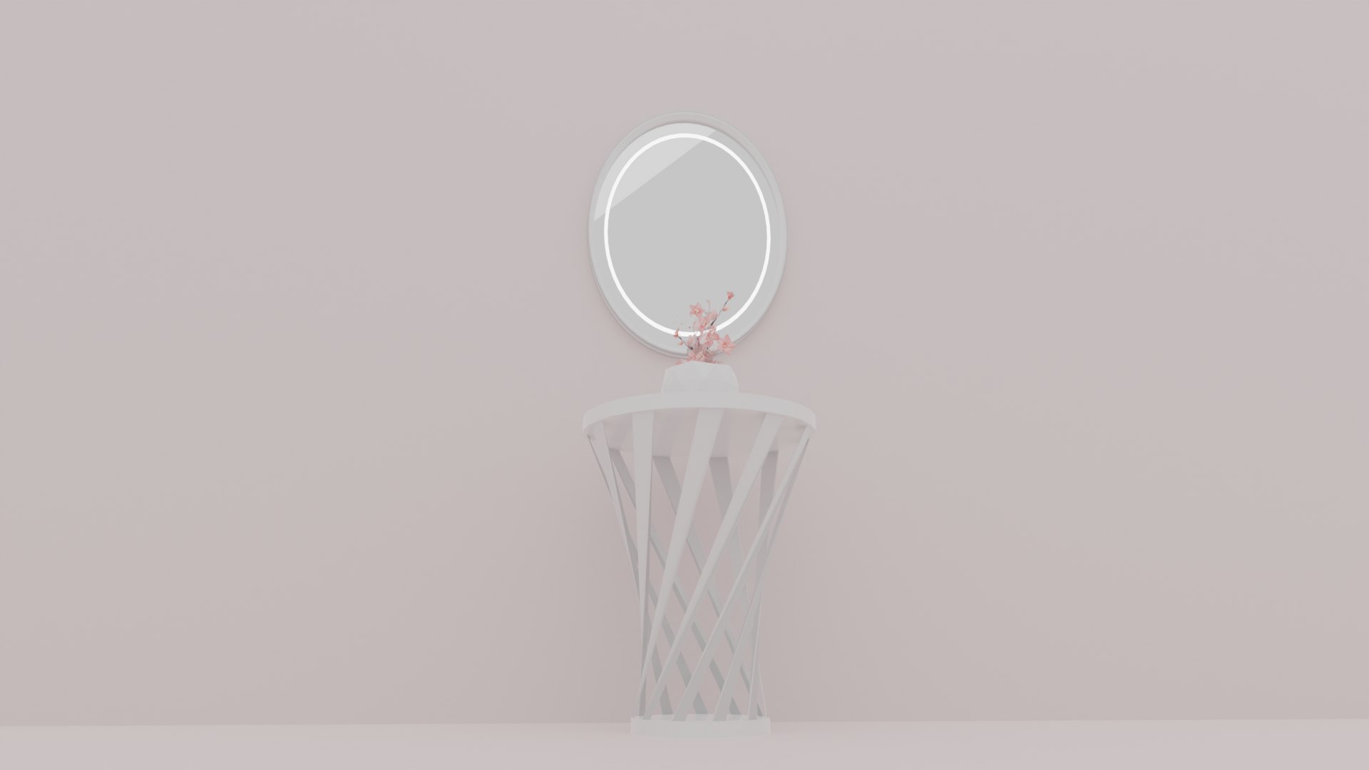 Free 3D Table And Mirror Model - TurboSquid 2085579