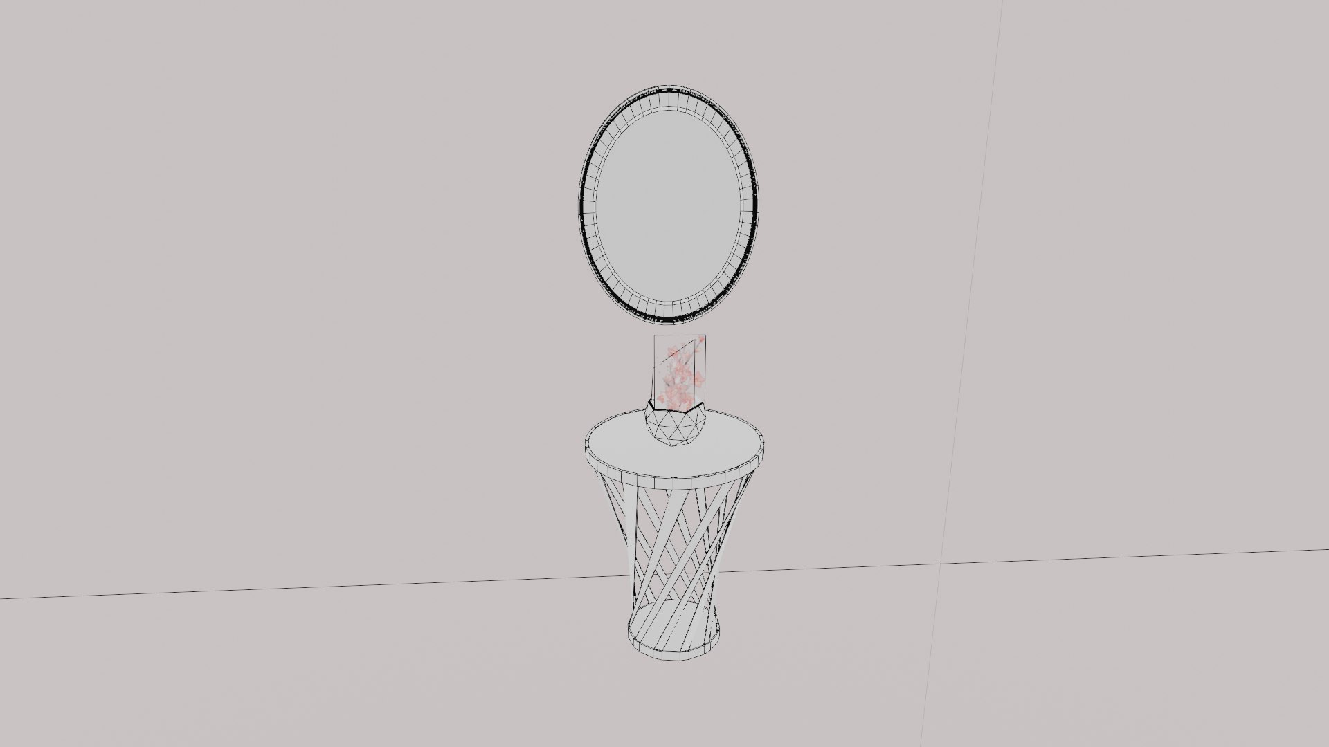 Free 3D Table And Mirror Model - TurboSquid 2085579