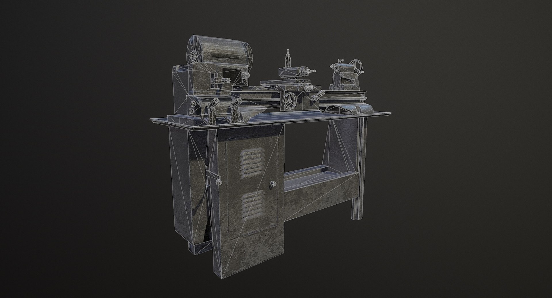 3D metalworking lathe wwii war machine model - TurboSquid 1573393