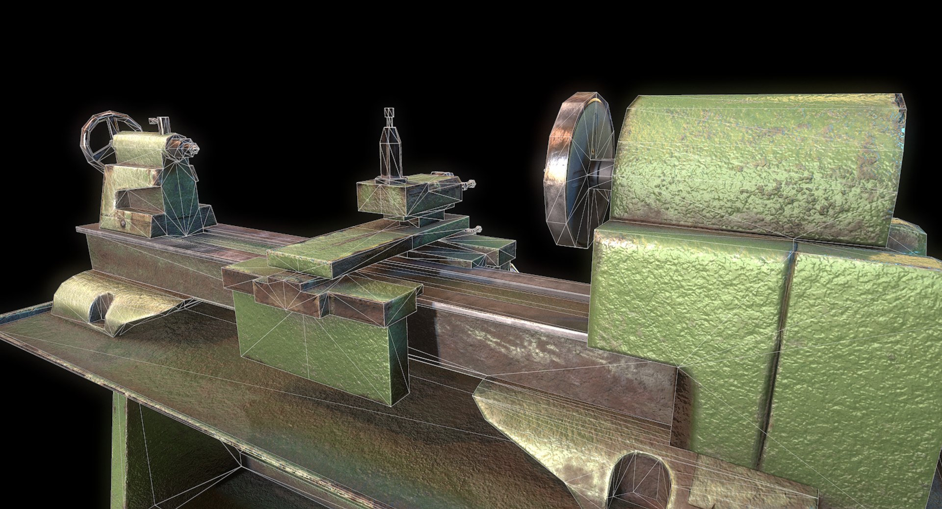 3D metalworking lathe wwii war machine model - TurboSquid 1573393