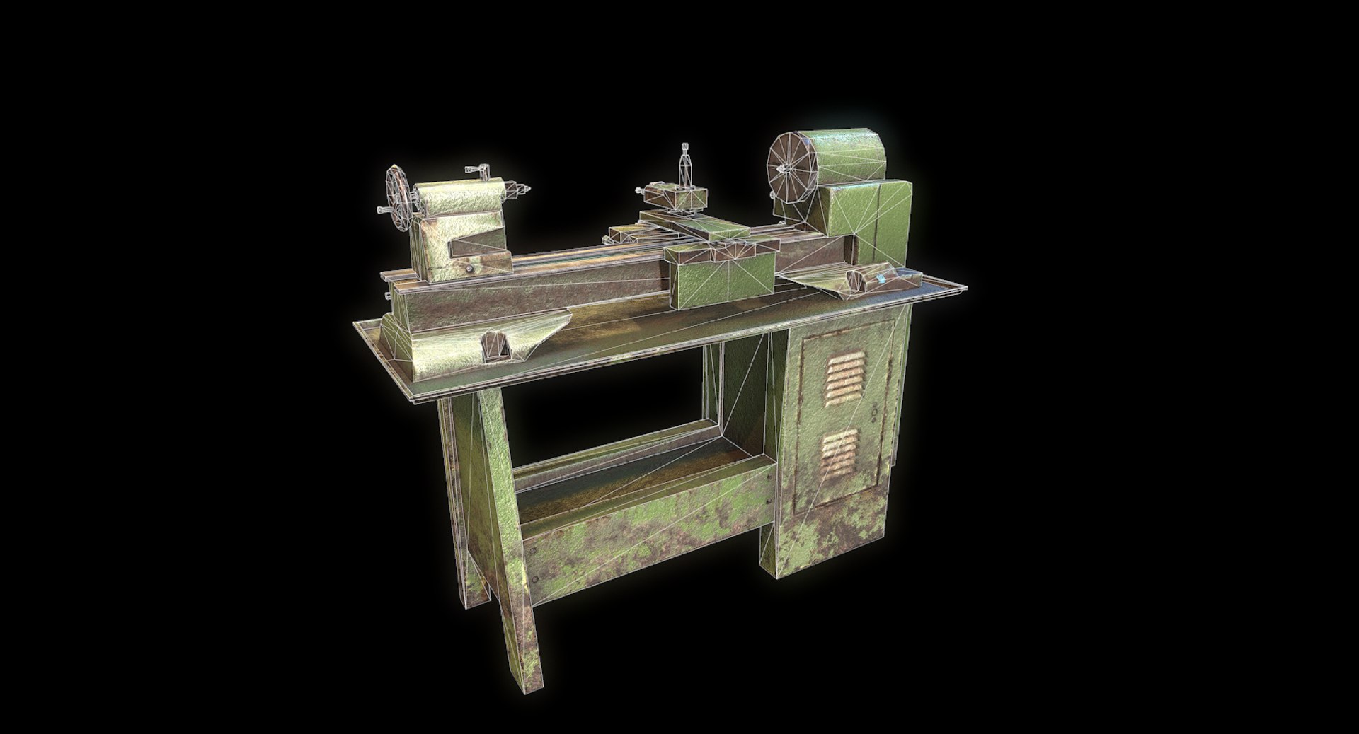 3D Metalworking Lathe Wwii War Machine Model - TurboSquid 1573393