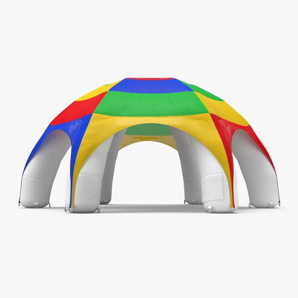 modelo 3d Tienda inflable al aire libre del color del arco iris ...