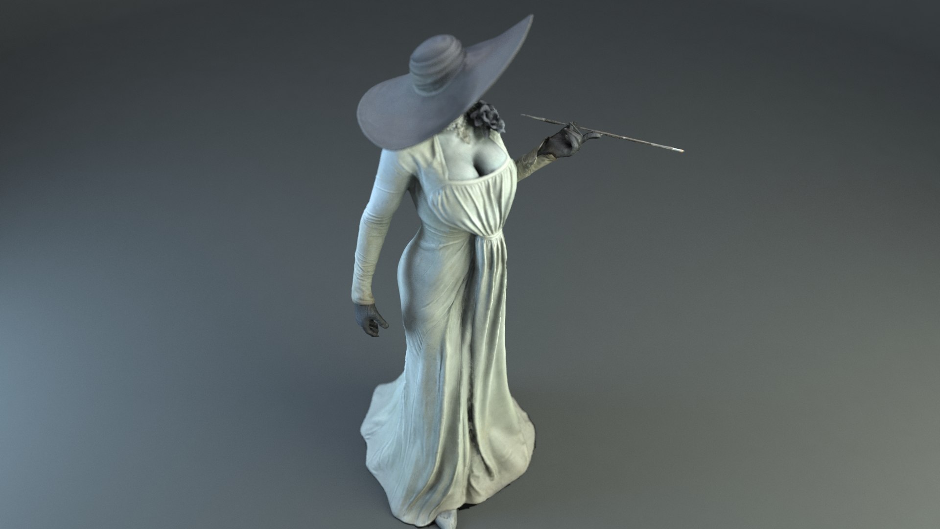 3D Model Lady Dimitrescu - TurboSquid 2089824