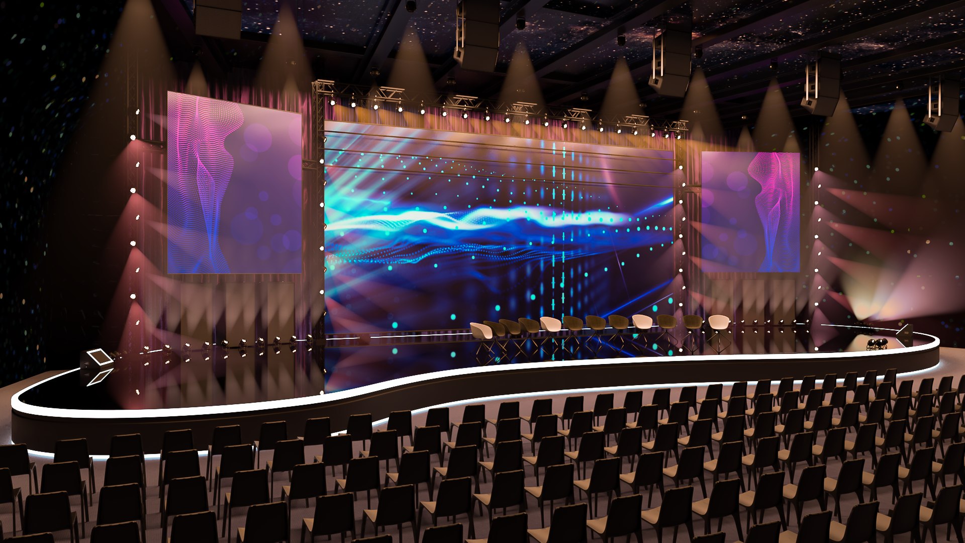 Stage 3D Model - TurboSquid 1910422