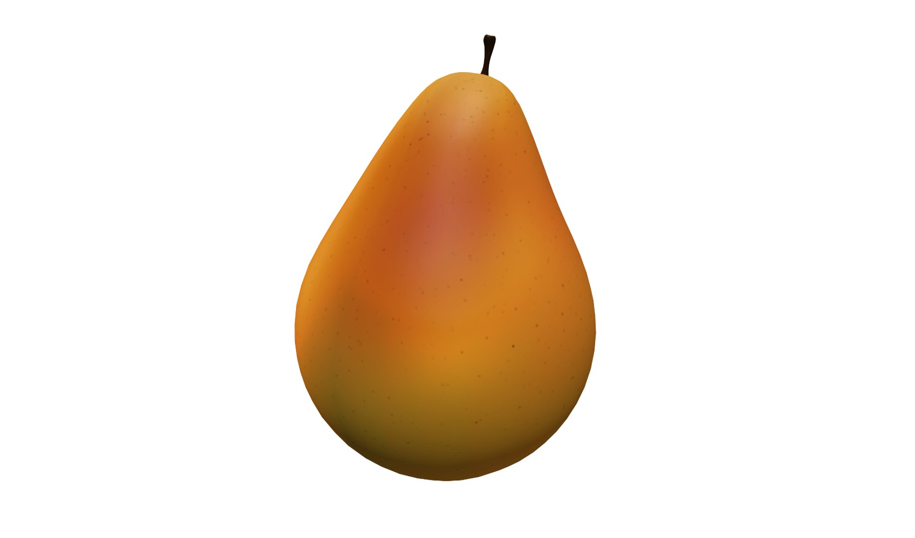 3d Realistic Pear
