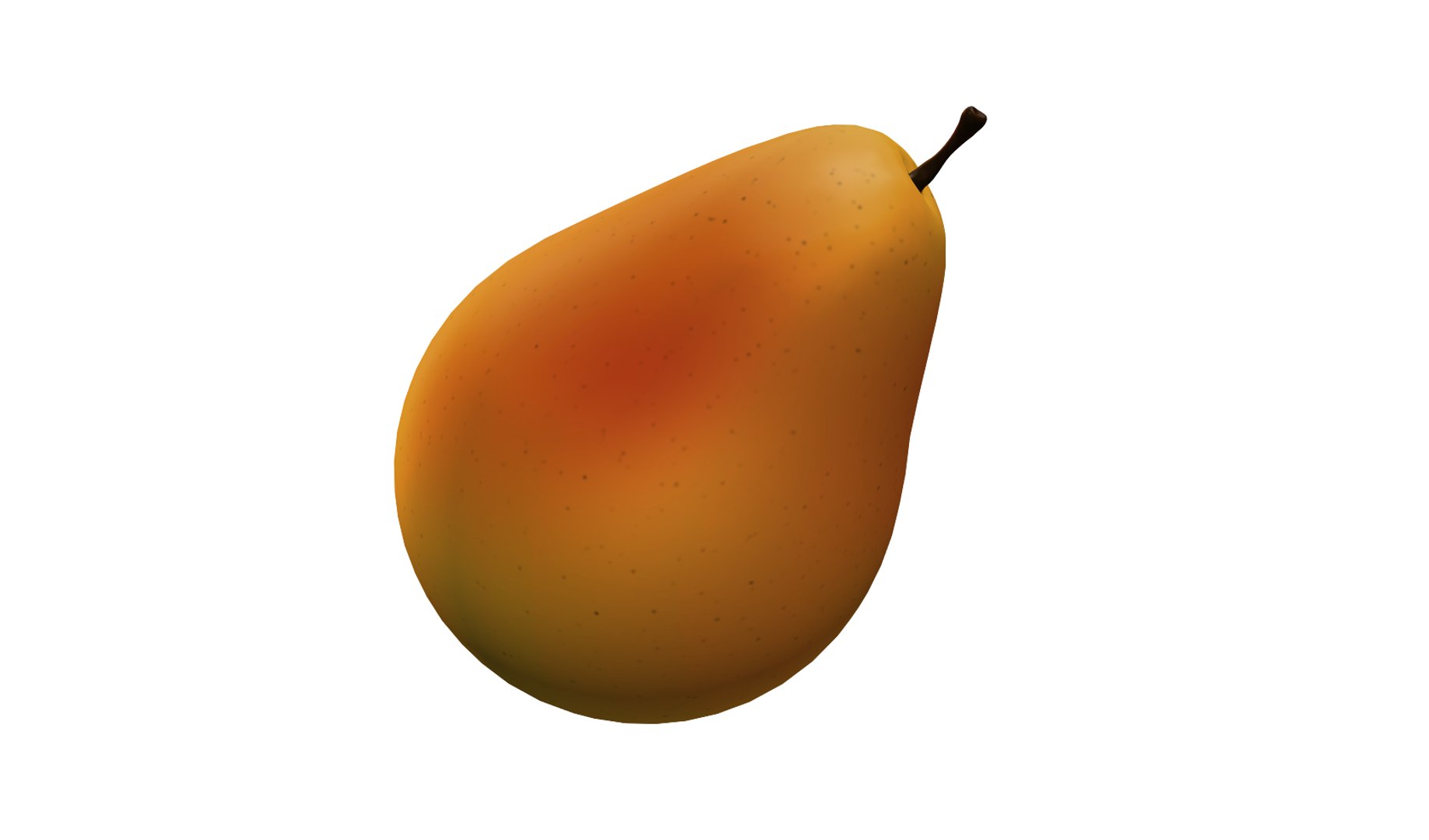 3d Realistic Pear